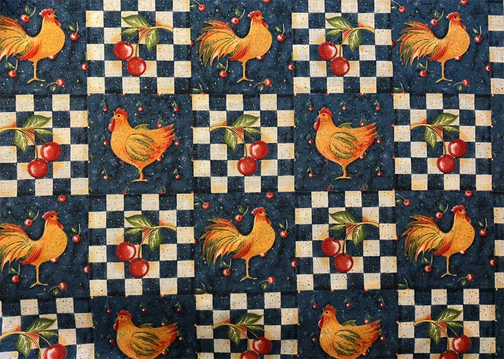 Checkerboard with Chickens by Springs Industries
